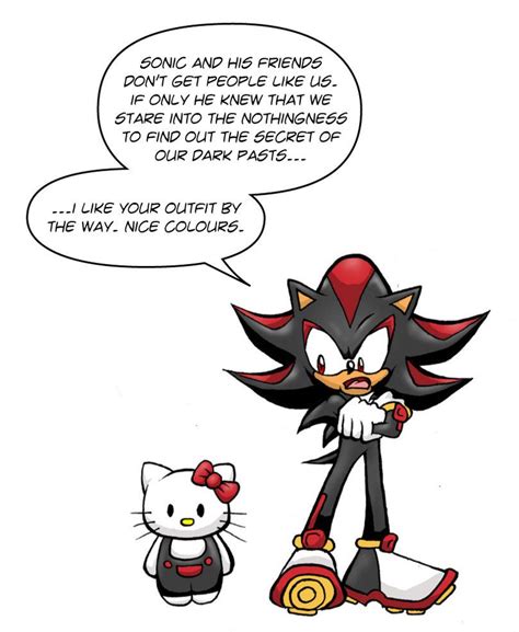Shadow Feat Hello Kitty By Jazzyjin On Deviantart Hello Kitty Sonic Funny Sonic