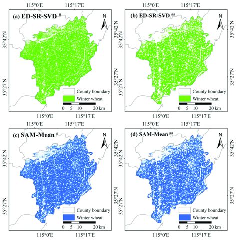 Winter Wheat Mapping Results Based On Different Methods Indicates