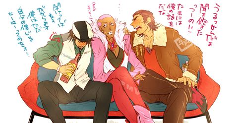 鏑木・t・虎徹 おじさんとオカマと牛角 エドモンド全裸のイラスト Pixiv
