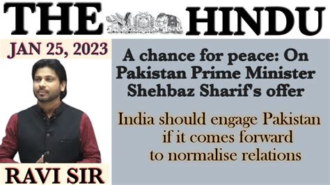 The Hindu Newspaper Editorial Analysis January 25 2023 Editorial