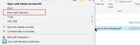 how to print pdf files and automatically include a filename oliver