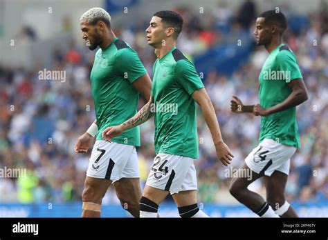 Miguel Almirón Warms Up Before Kick Off For Newcastle United At The