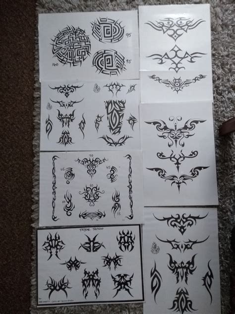 Tribal Tattoo Designs Auf Papier