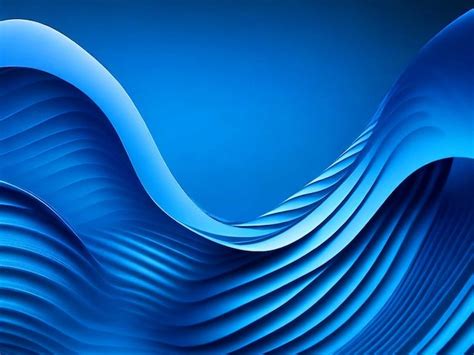 Premium Photo Blue Wave Abstract Wave Background With Waves Hd Wallpaper