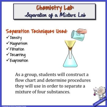 Chemistry Lab Separating A Mixture Lab By Chemistry Corner TpT