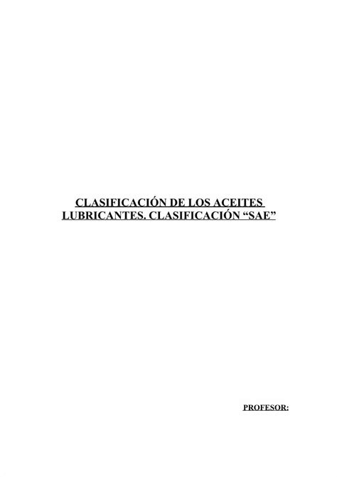 Pdf Clasificacion Sae Lubricantes Dokumentips