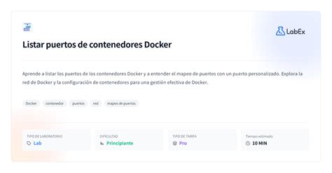 Listar Puertos De Contenedores Docker Labex