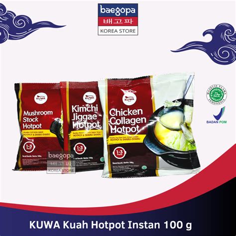 Jual Kuwa Chicken Collagen And Kimchi Jiggae 100g Halal Kuah Hotpot