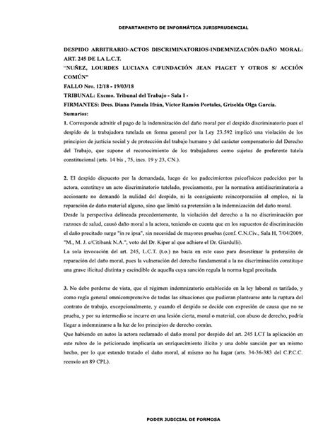 Despido Arbitrario Pdf