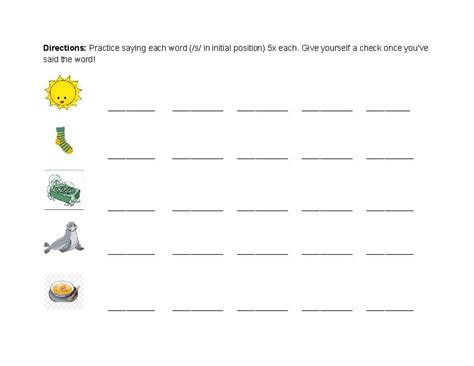 Initial S Homework Practice By Amanda Tracy Tpt