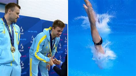 Simhopp Ukraina Tog Guld I Synkroniserat Simhopp Tvåa I Europeiska