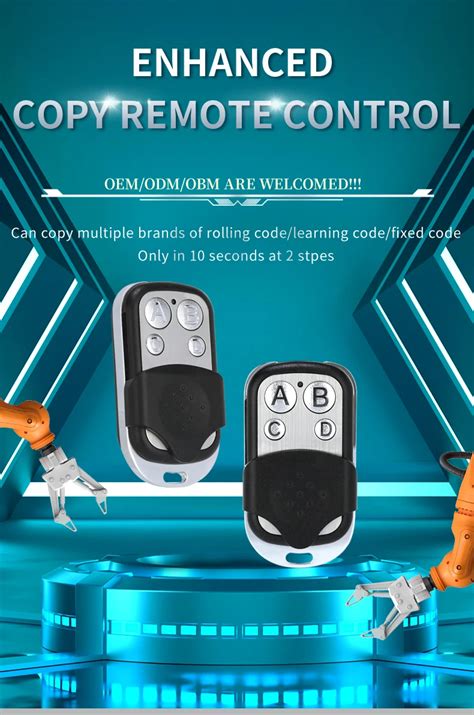 Universal Remote Control Buttons Learning Rolling Code