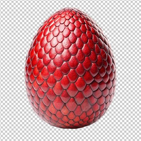 Red Dragon Egg Premium Ai Generated Psd