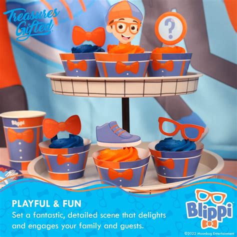 Treasures Ted Officially Licensed Blippi Cupcake Toppers And Wrappers