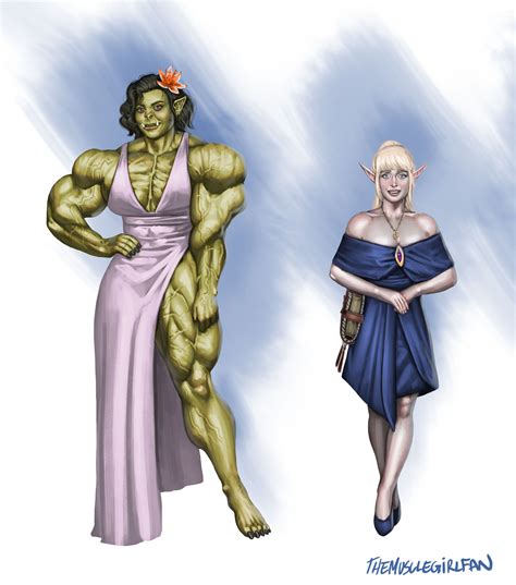 Dresses A Commission By The Muscle Girl Fan On Deviantart