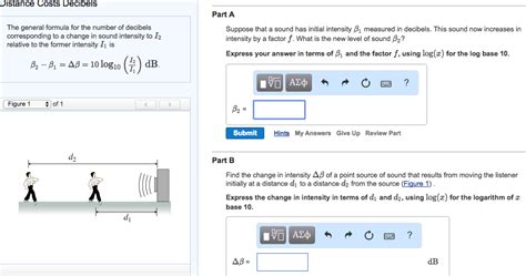Solved The General Formula For The Number Of Decibels Chegg