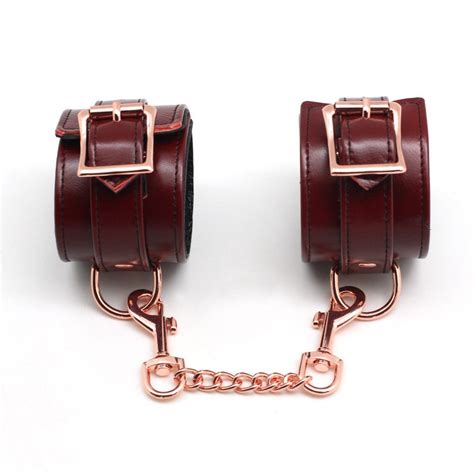 Red Hogtie Gag Bdsm Set Handcuffs Ankle Cuffs Hogtie Etsy