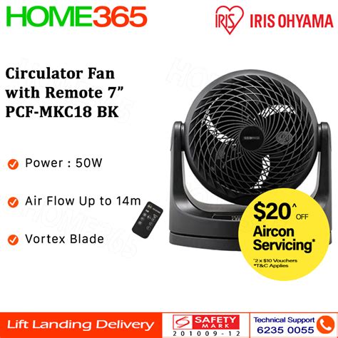 Iris Ohyama Circulator Fan With Remote 7 PCF MKC18 Shopee Singapore