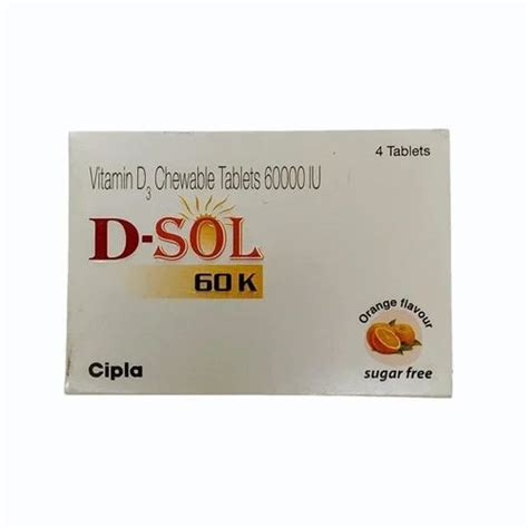 D Sol 60k Tab At ₹ 101 Strip Vitamin D3 Tablets And Capsules In Nagpur Id 2856185969948