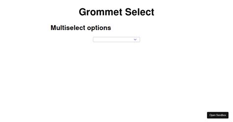 Multiselect Codesandbox