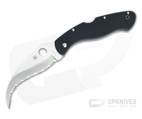 Spyderco Civilian G 10 C12gs Reverse S Blade Folding Knife For Sale