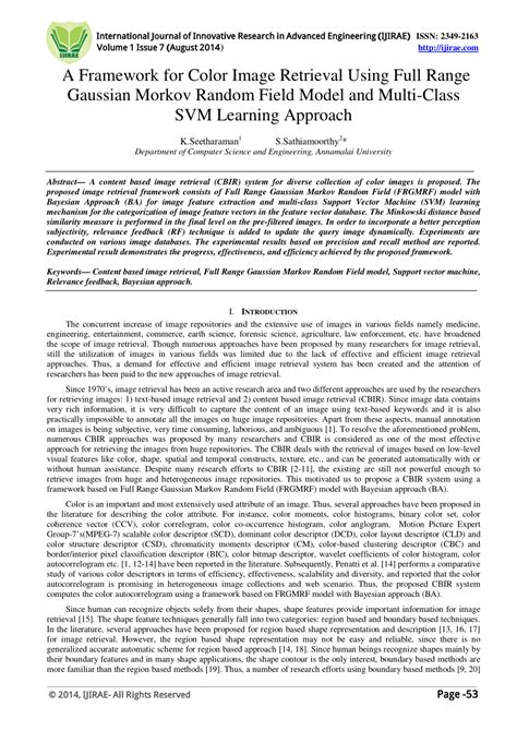pdf a framework for color image retrieval using full range gaussian