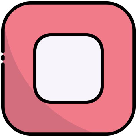 stop generic outline color icon