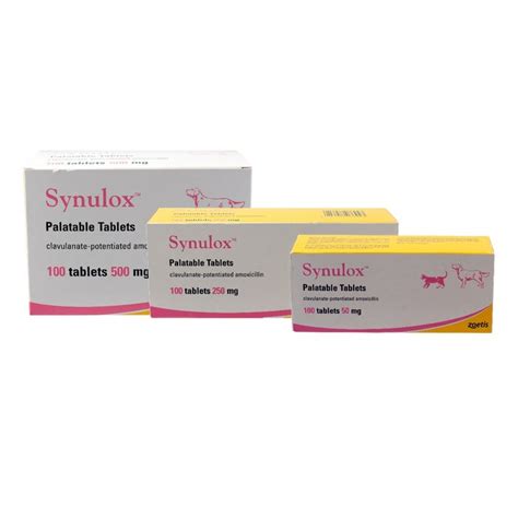 Synulox Palatable Tablets From £035