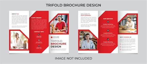 크리에이 티브 마케팅 사업 Trifold 브로셔 디자인 서식 파일 프리미엄 벡터
