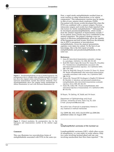 Pdf Lymphoepithelial Carcinoma Of The Lacrimal Sac