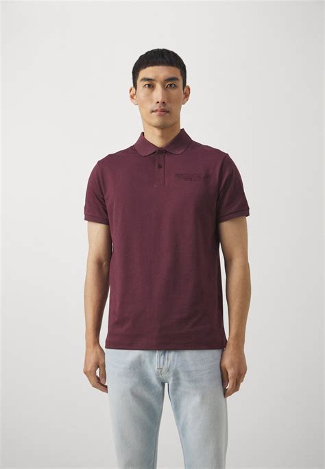 Hackett Aston Martin Racing Emboss Polo Shirt Maroonbrown
