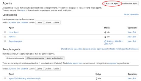 bamboo best practice using agents atlassian documentation