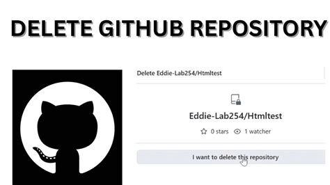 How To Delete A Github Repository Youtube