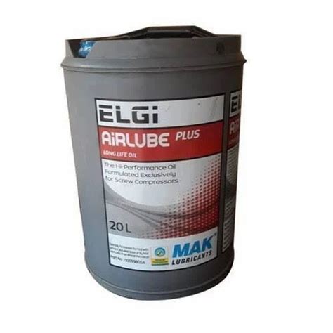 Rotary Screw Elgi Airlube Plus Compressor Oil Packaging Type Bucket