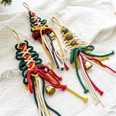 Colorful Cotton String Bow For Christmas Festive Home