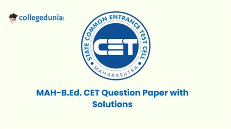 Mah Bed Cet Question Papers 2024 2022 Free Pdf Download