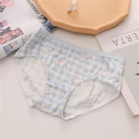Sanrio Cute Kuromi Women Briefs Melody Kawaii Panties Sweet Girls Mid