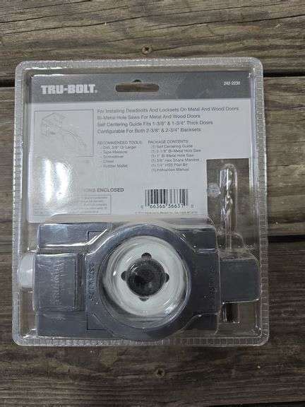 Tru Bolt Door Lock Installation Kit Schmid Auction