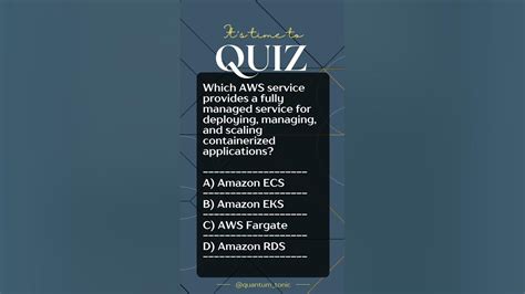 Aws Quiz 011 Youtube