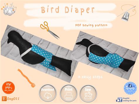 Printable Bird Diaper Sewing Pattern Free Printable