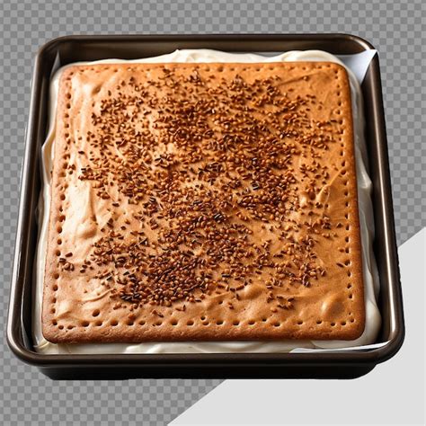 Premium Psd Baking Sheet With Graham Crackers Png Isolated On