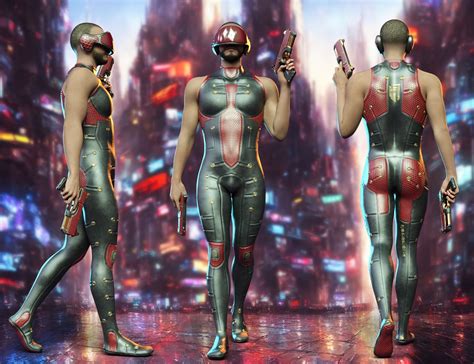 Cyberpunk Enforcer For Genesis 9 Daz 3d