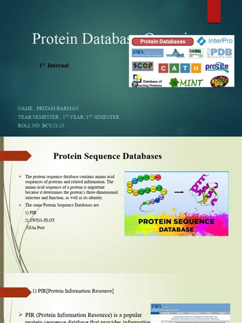 Protein Database Overview Pdf Protein Structure Proteins