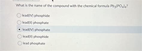 What Is The Name Of The Compound With The Studyx
