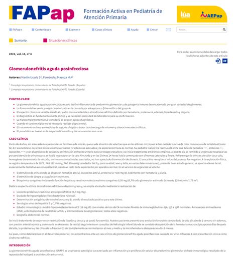 Continuum Glomerulonefritis Aguda Posinfecciosa