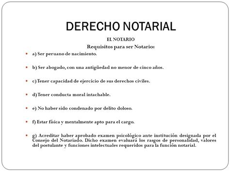 Requisitos Para Ser Notario En España
