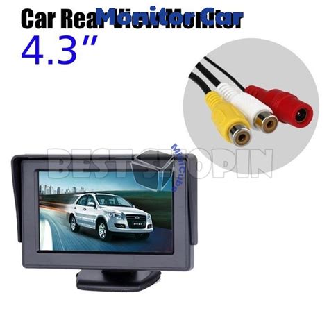 4 3 Tft Lcd Monitor รถด้านหลังดูย้อนกลับ Night Vision กล้อง Shopee