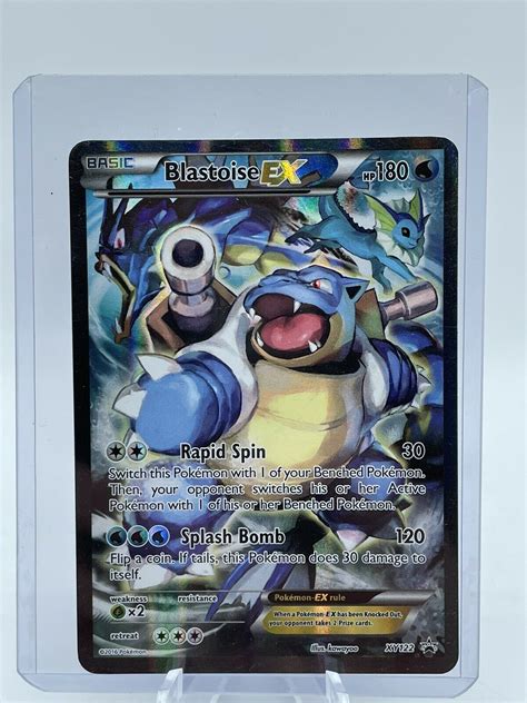 Blastoise EX Holo XY Full Art Pokemon TCG Black Star Promo Single Card Values MAVIN