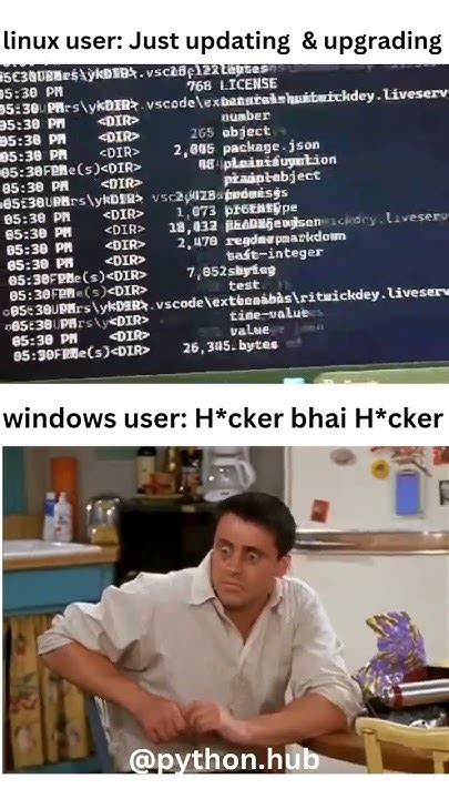 Windows Users Vs Linux Users Coding Thecoder Python Linux Javascript кодинг Windows Youtube