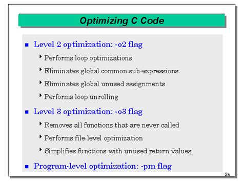 Optimizing C Code